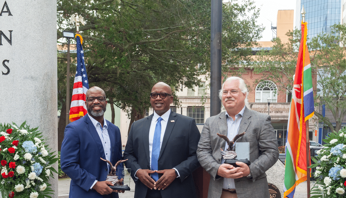 Founder and CEO Pat Mack Accepts Honored Veteran Award